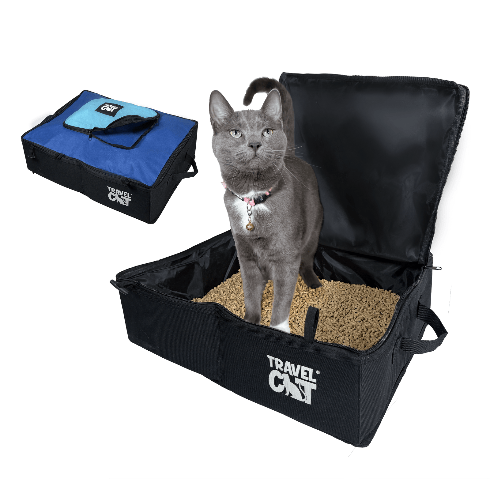 "The Porta-Pawty" Travel Litter Box - Portable Bathroom for Cats