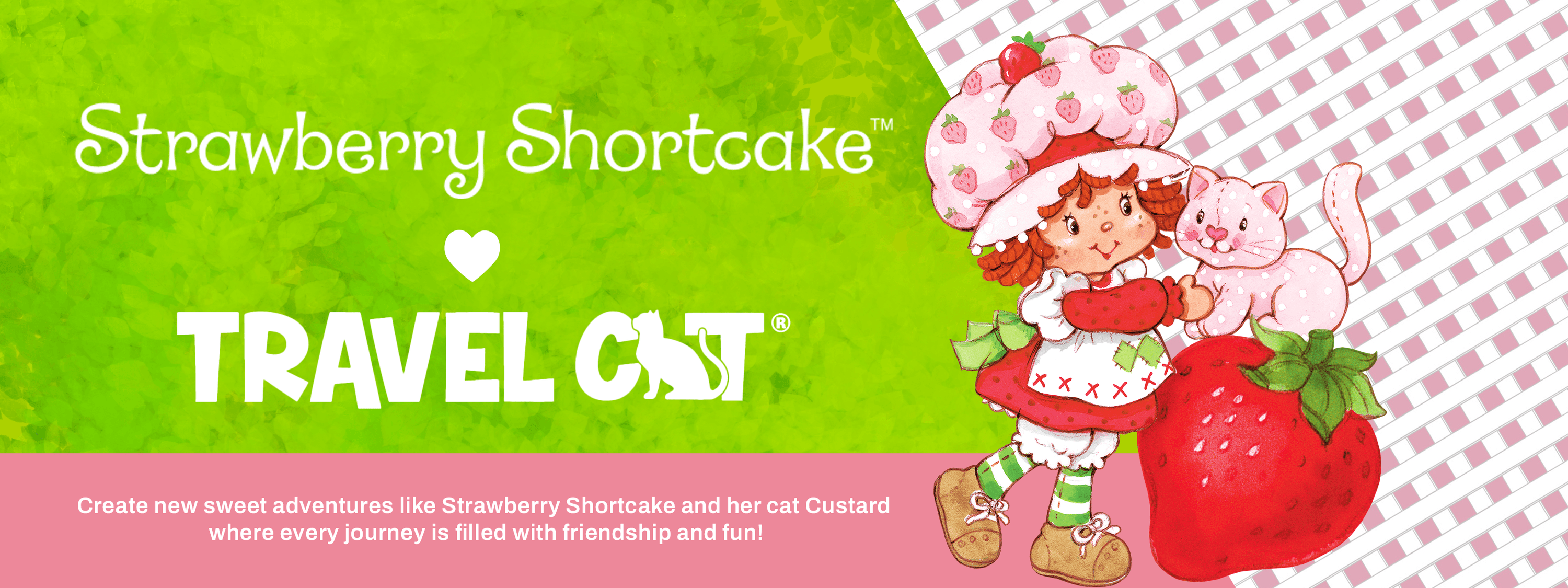 Strawberry Shortcake x Travel Cat - Officially Licensed Collection at
