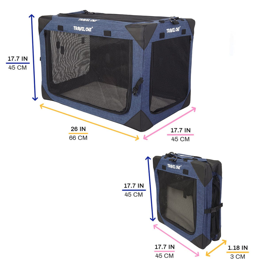 "The Boop Coop" Collapsible Travel Cat Crate & Carrier
