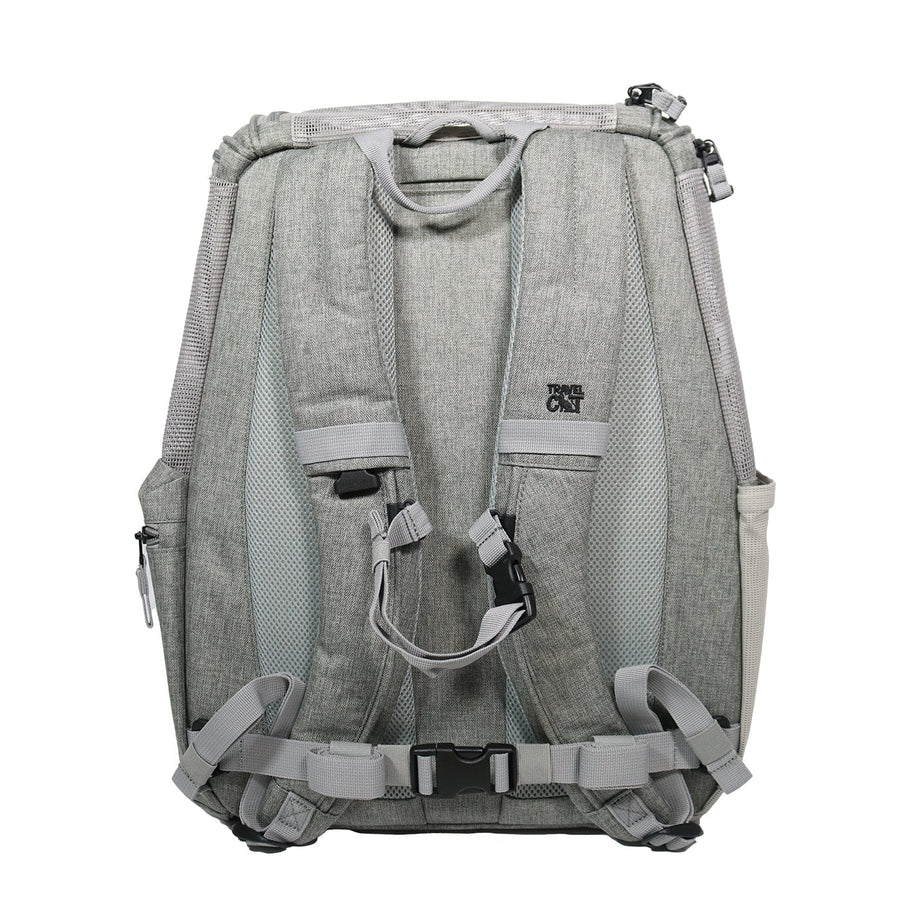 "The Navigator" Convertible Cat Backpack in Heather Grey - For Adventu