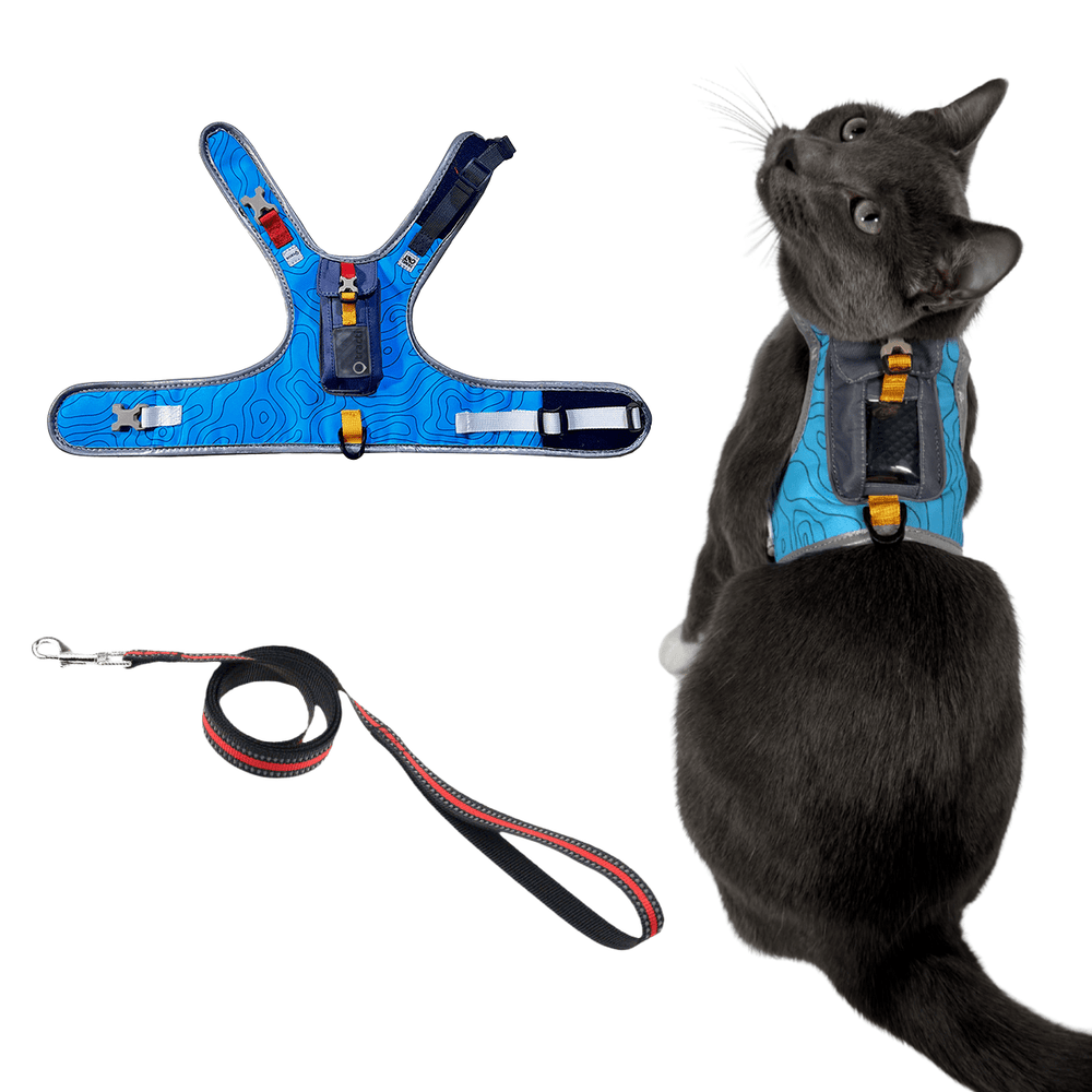 "The Pathfinder" Cat Harness & Tractive Cat GPS & Health Tracker Bundl