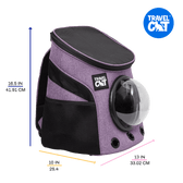 "The Fat Cat" Mini Cat Backpack - Purple